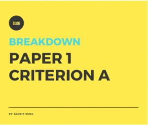 Reading Criteria: Paper 1 Criterion A - Nostrumedu